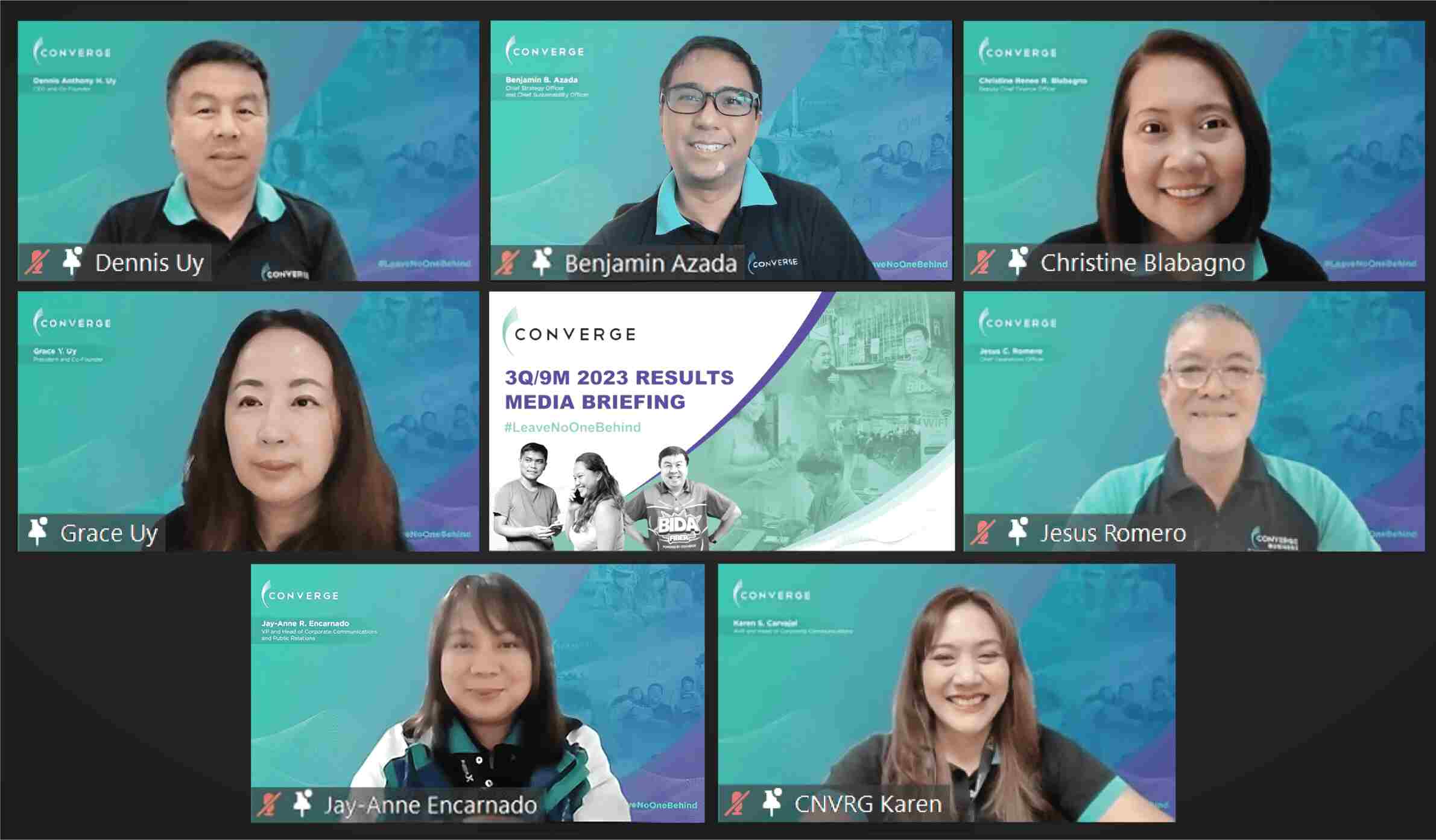 Converge posts 7% growth in revenue to P26.25B for Q32023; brandishes 2 million subscribers ...