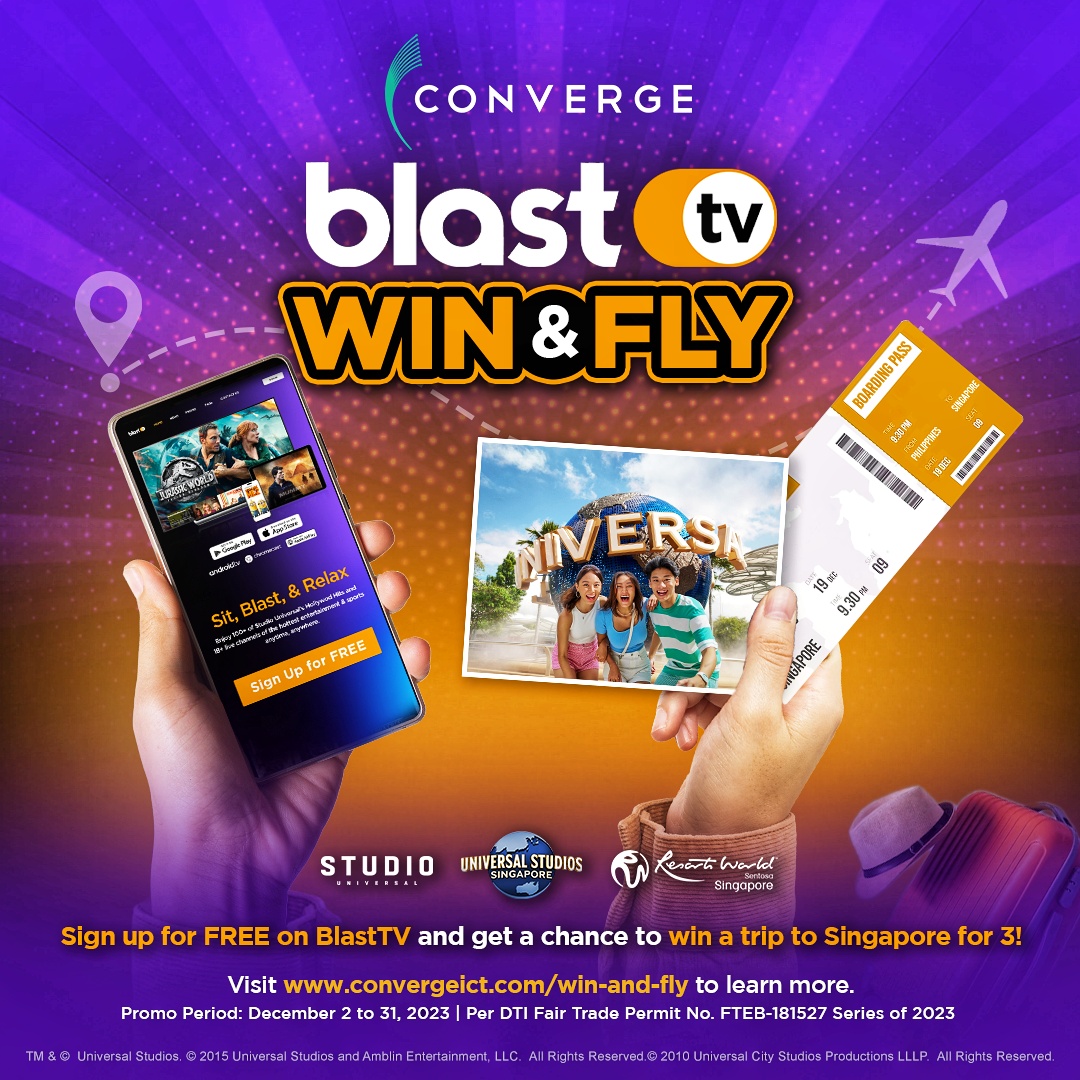 Converge, BlastTV! give you a chance to Win A Trip to Universal Studios ...